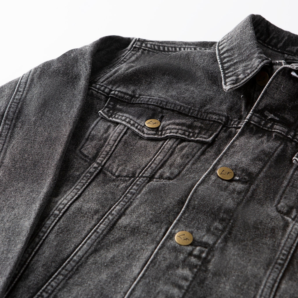Vintage Washed Jesus is King Denim Jacket – Love in Faith