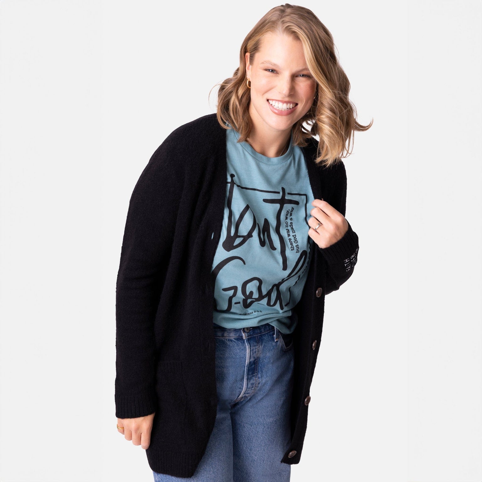 Faith Over Fear Sweater Knit Cardigan – Love in Faith