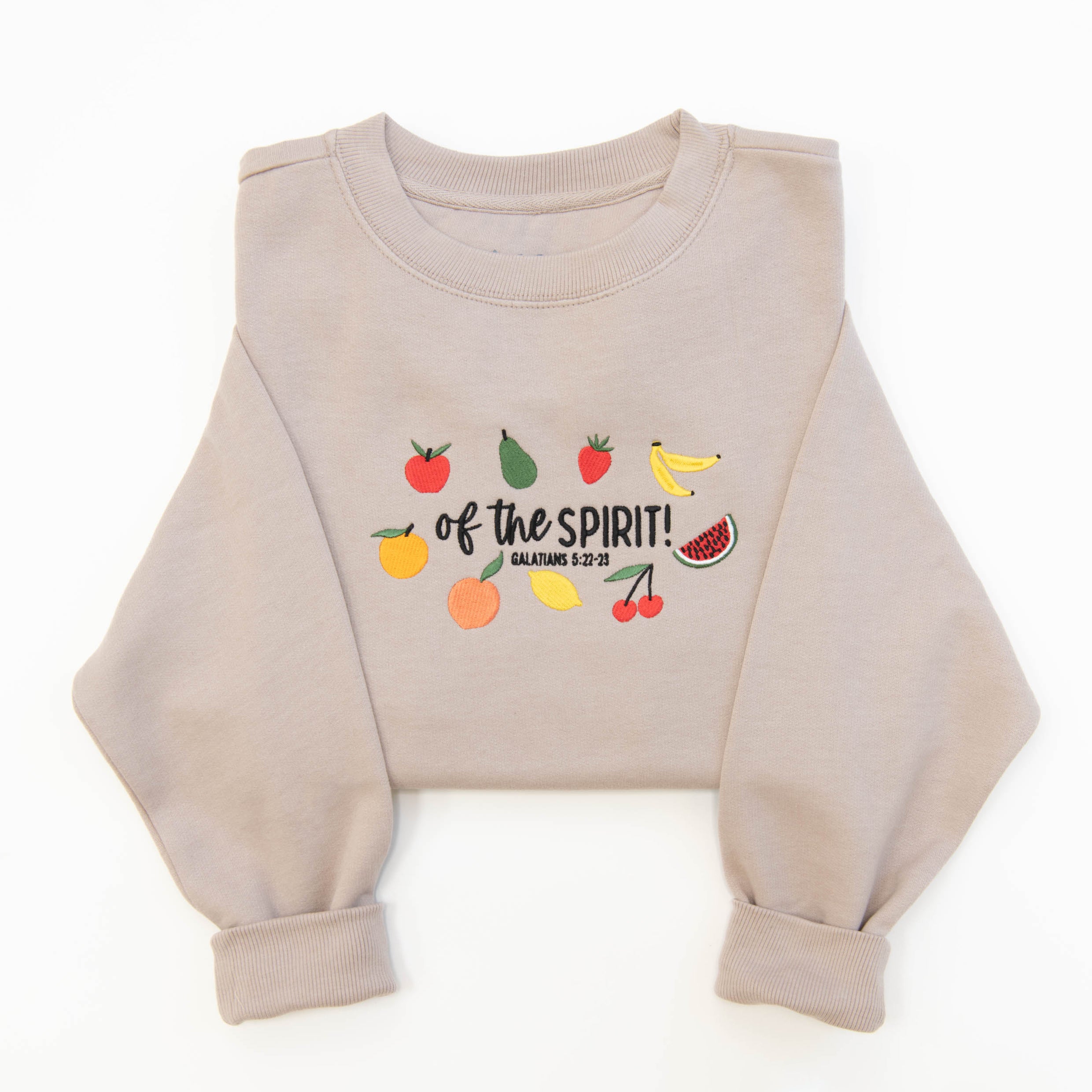 Fruit of the Spirit Embroidered Crewneck Sweatshirt – Love in Faith