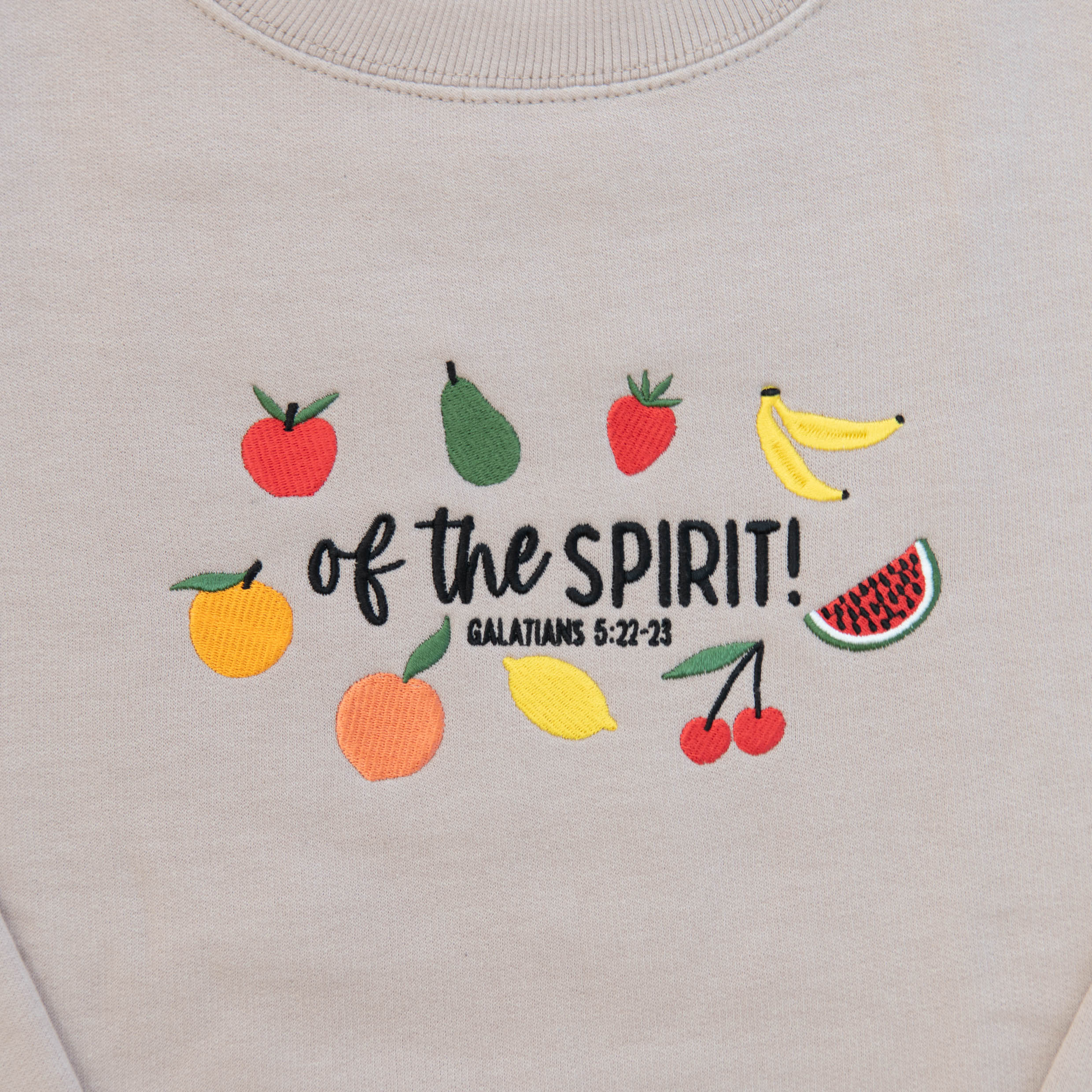 Fruit of the Spirit Embroidered Crewneck Sweatshirt – Love in Faith