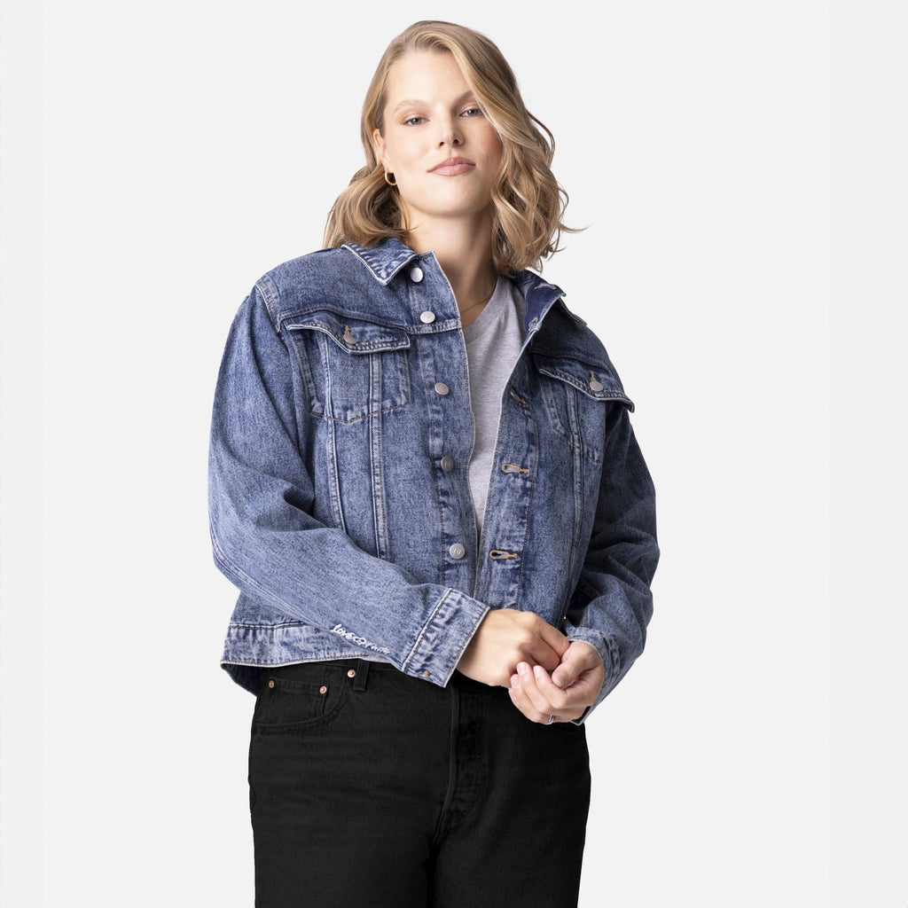 Vintage Washed Faith Cross Denim Jacket – Love in Faith