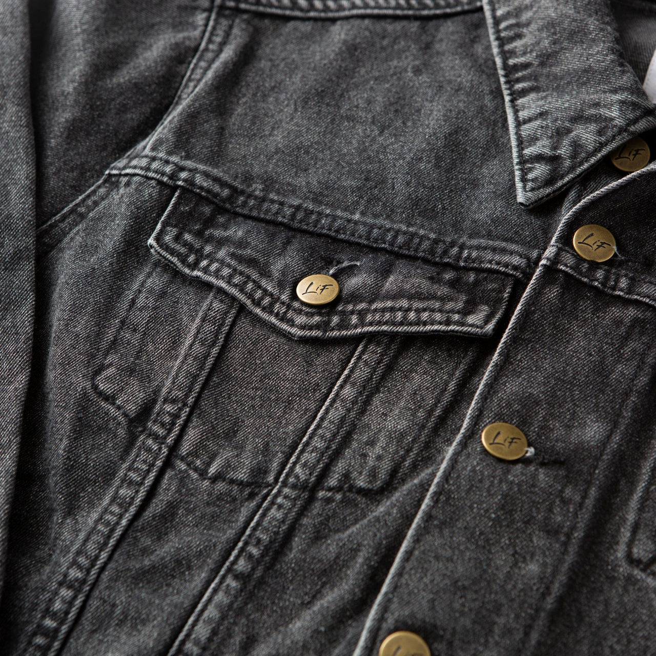 Vintage Washed Faith Over Fear Denim Jacket – Love in Faith