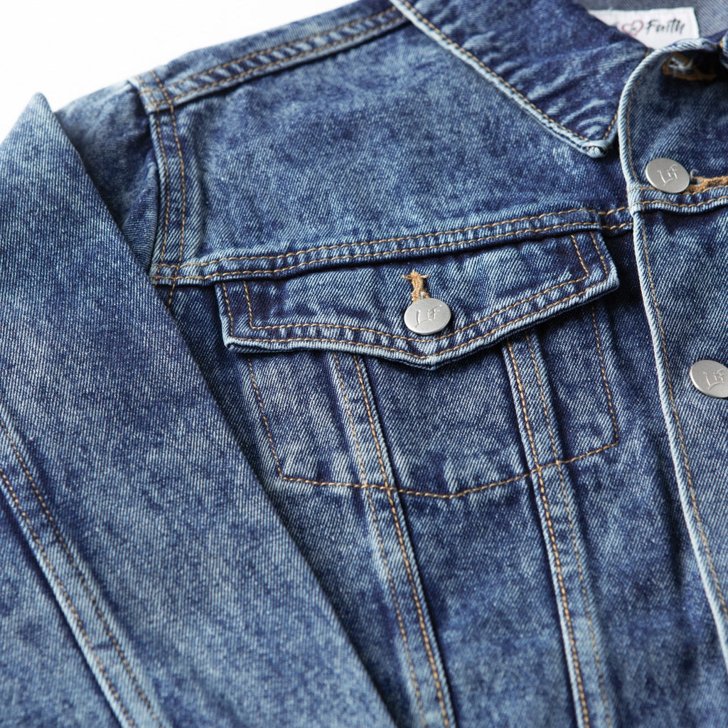 Vintage Washed Faith Denim Jacket – Love in Faith