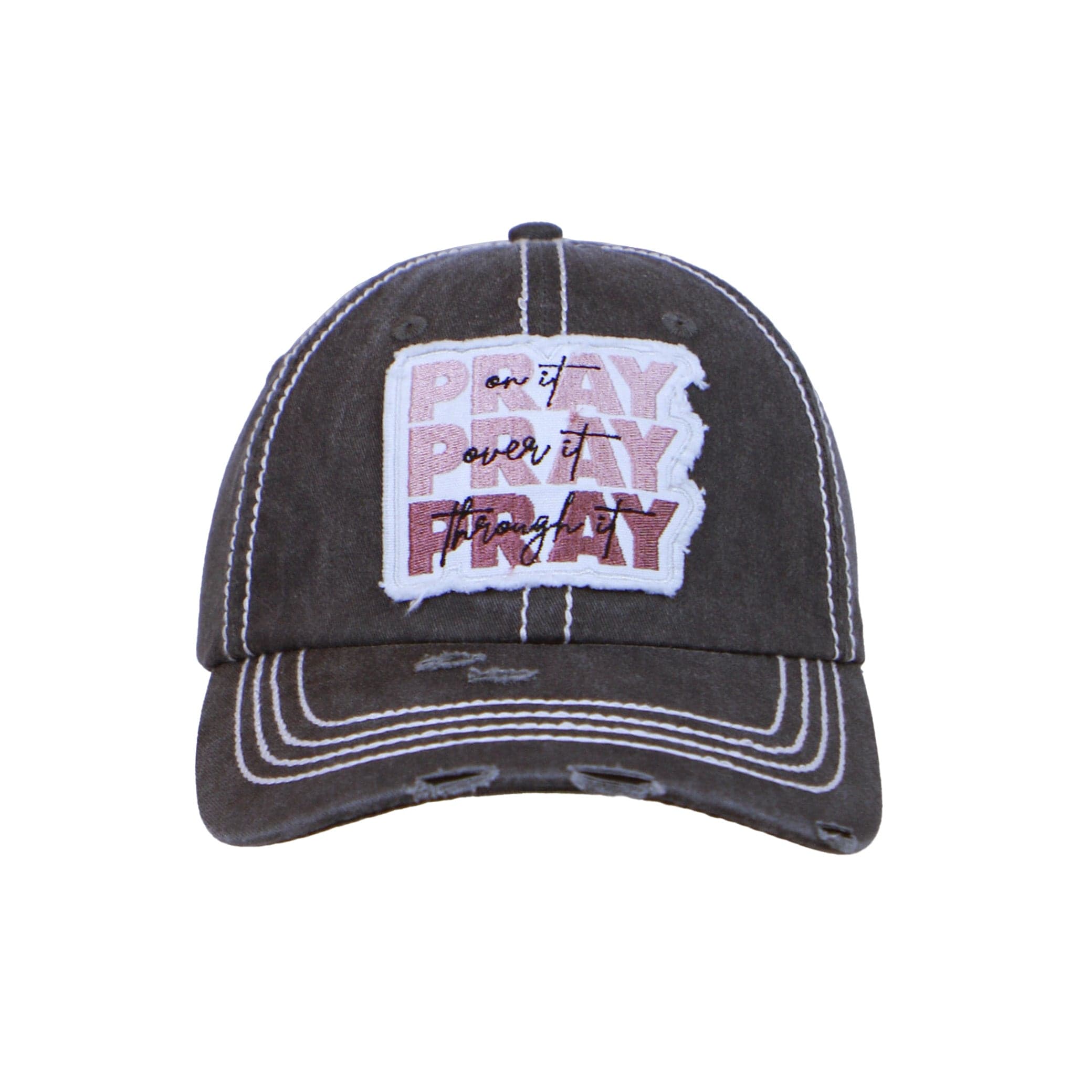 Pray On It Over It Through It Hat – Love in Faith