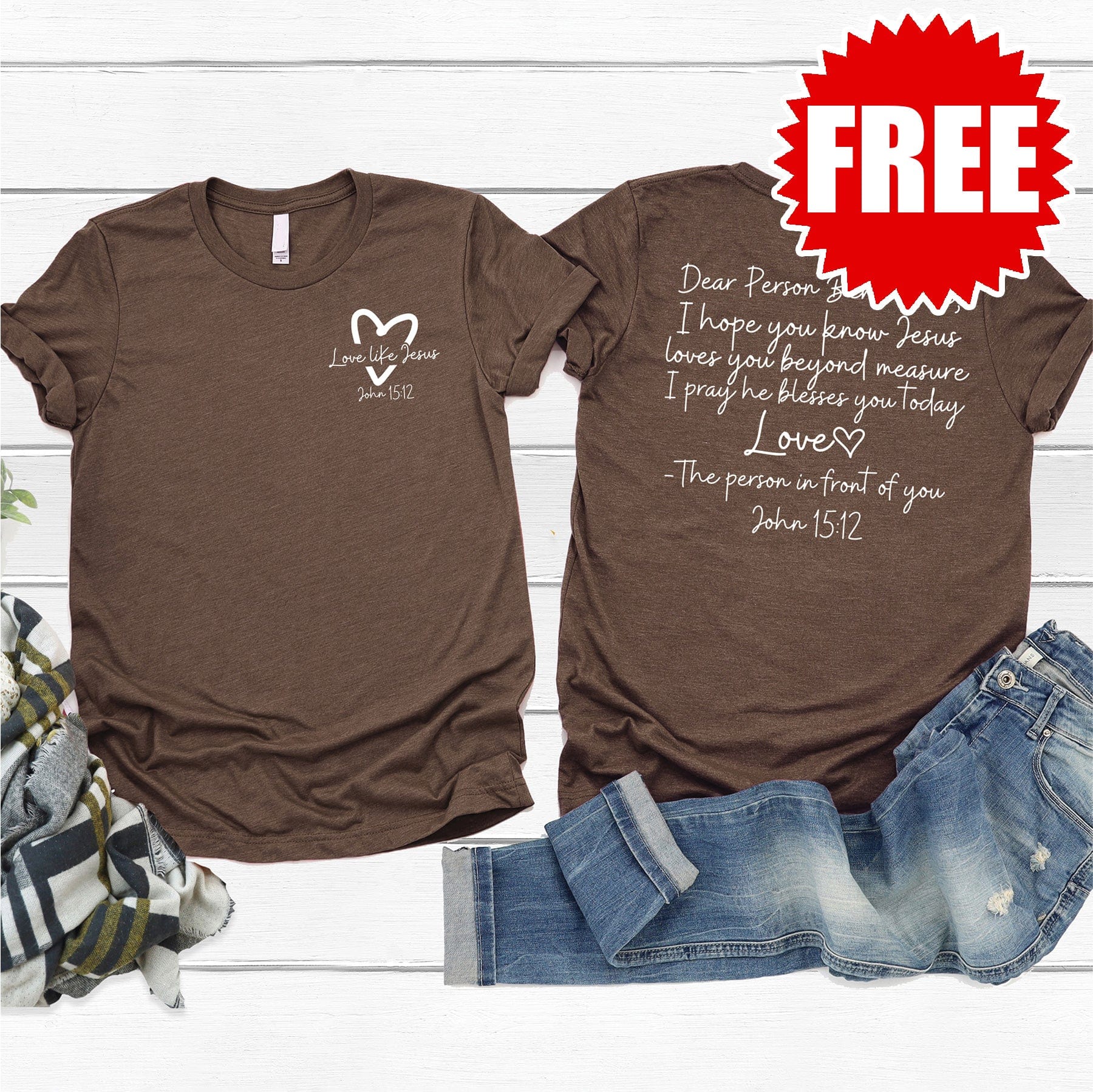 John 15:12 Tee - Heather Brown – Love in Faith