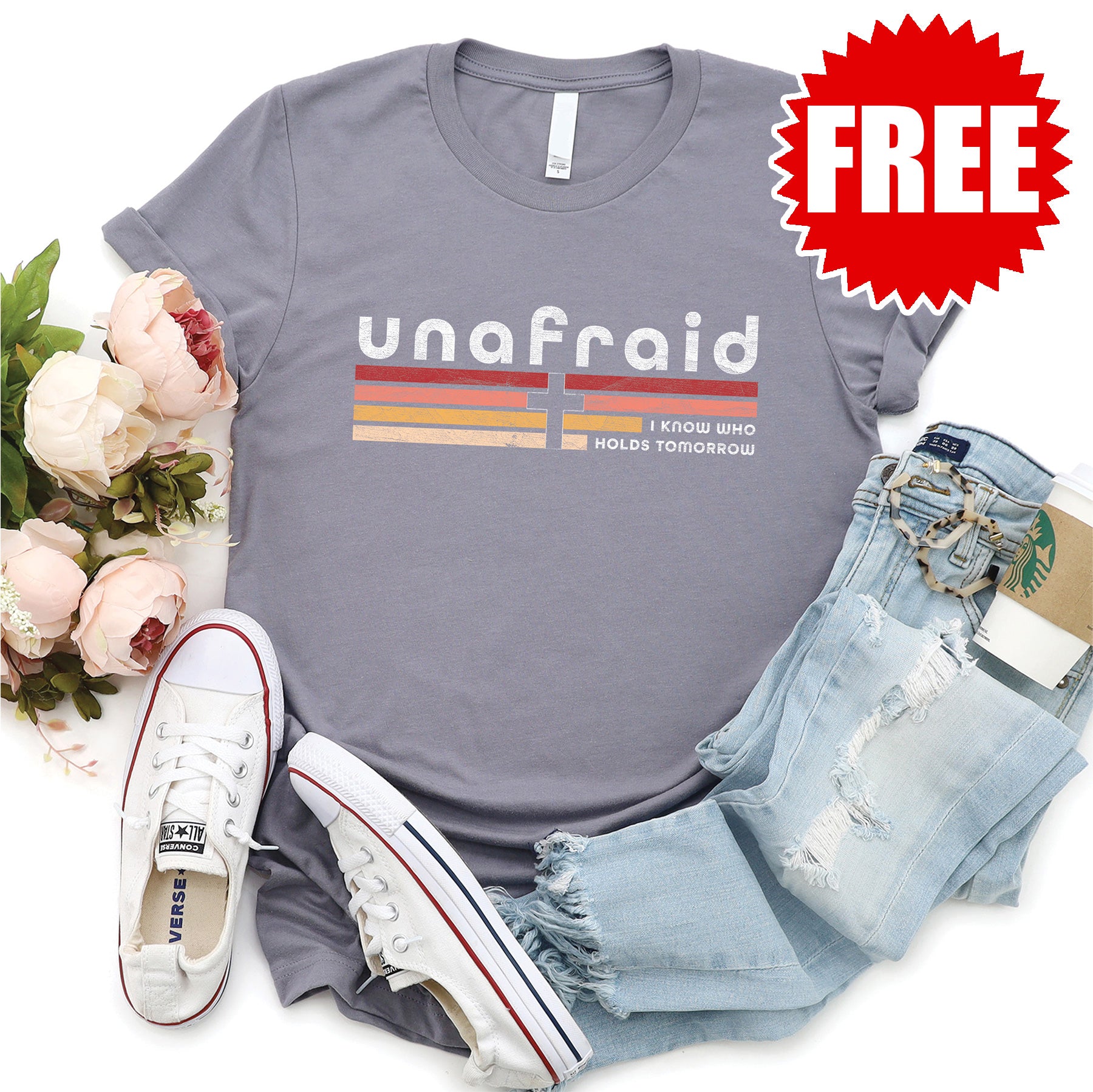 Unafraid Tee - Heather Storm – Love in Faith