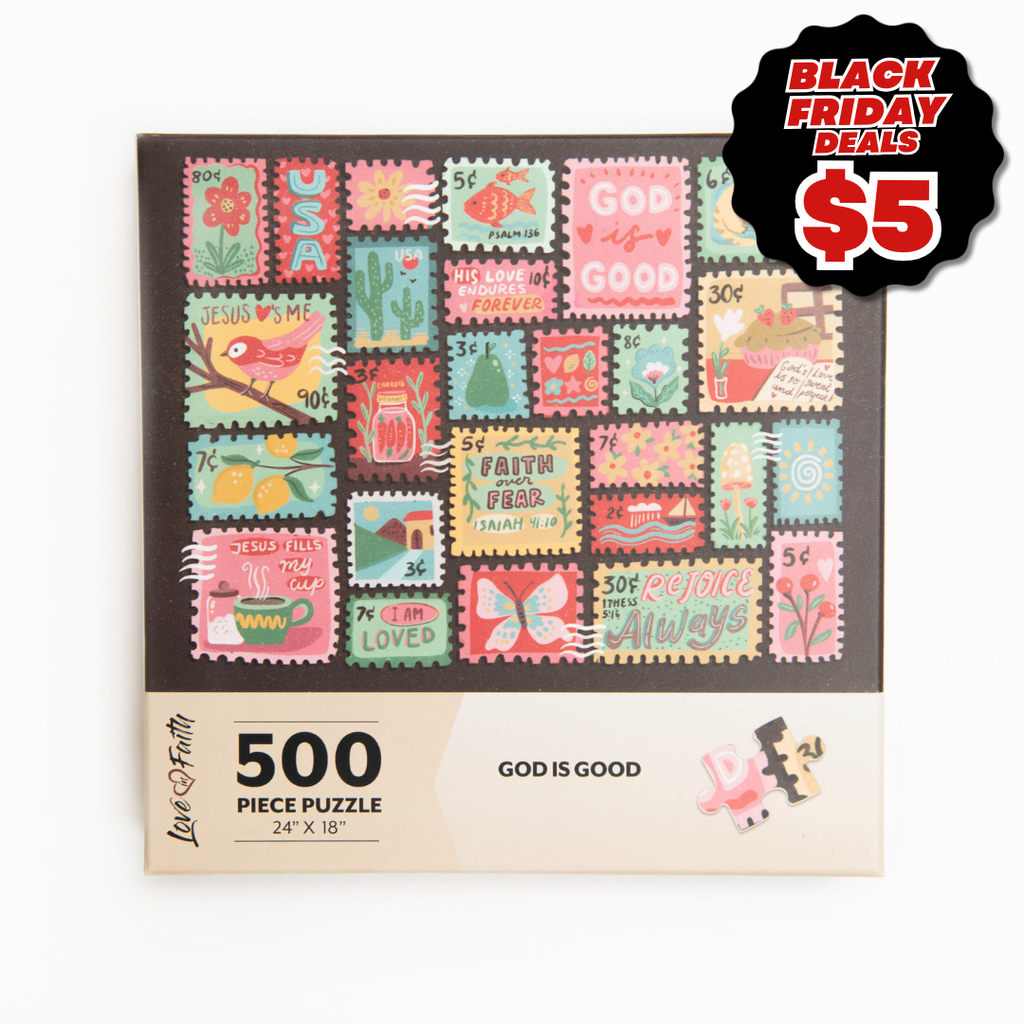 God is Good Stamps - 500pc Puzzle – Love in Faith