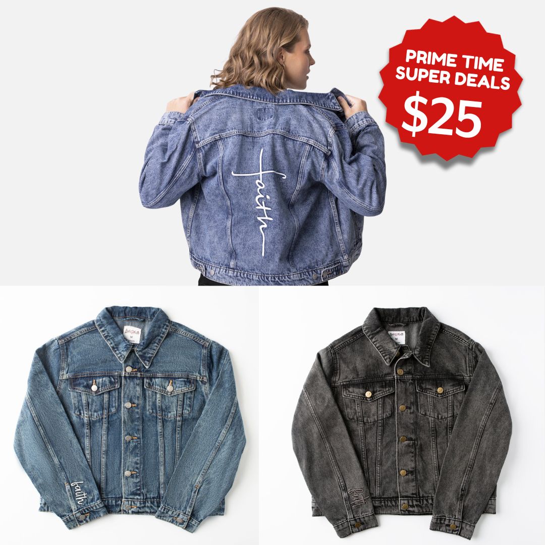 Vintage Washed Denim Jacket Collection – Love in Faith