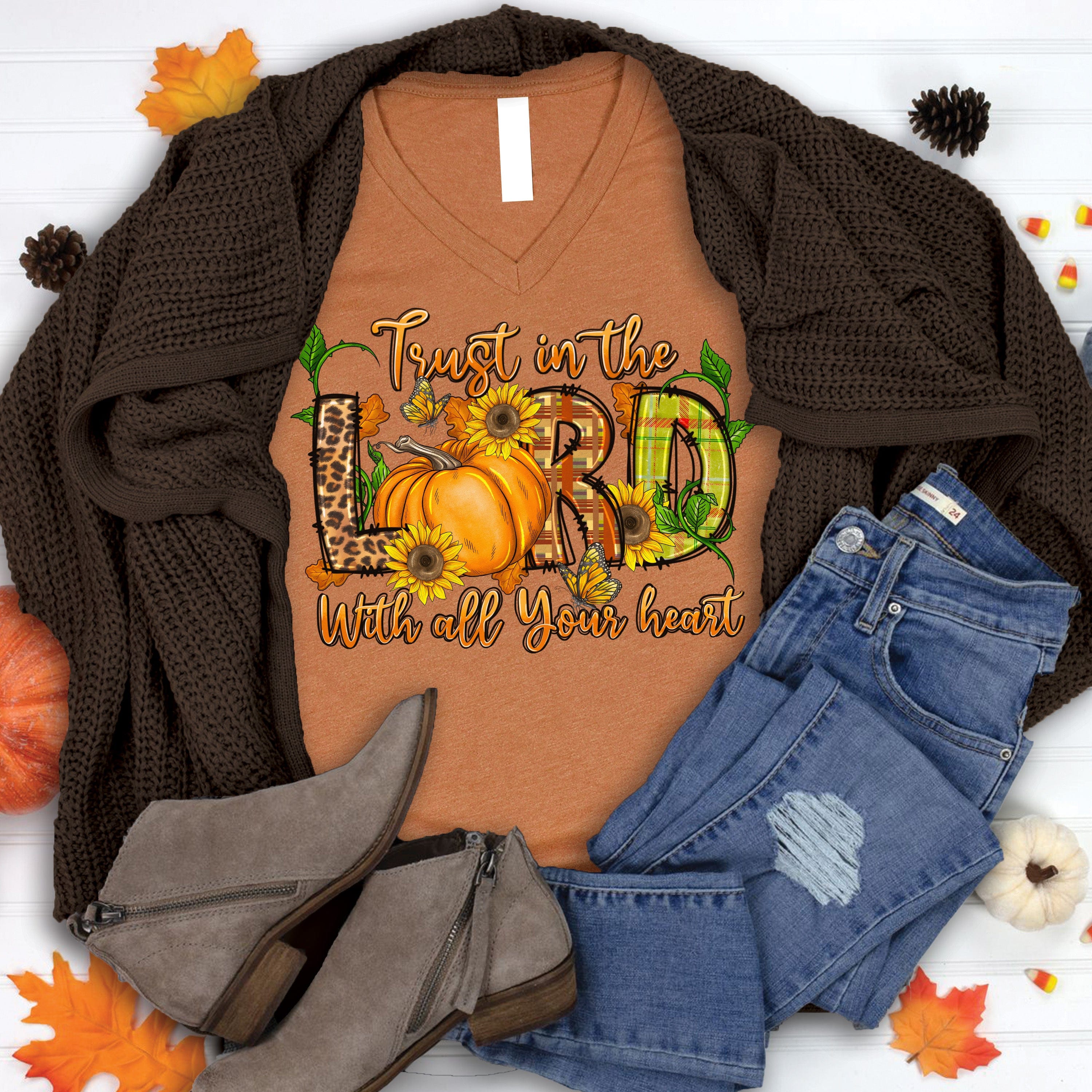 Trust in the Lord V-Neck – Love in Faith