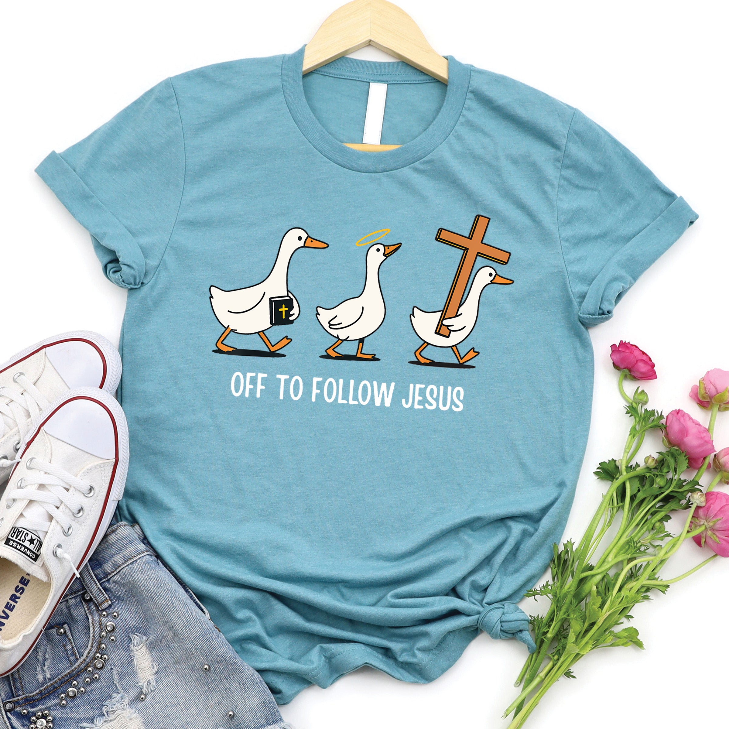 Off To Follow Jesus Tee – Love in Faith