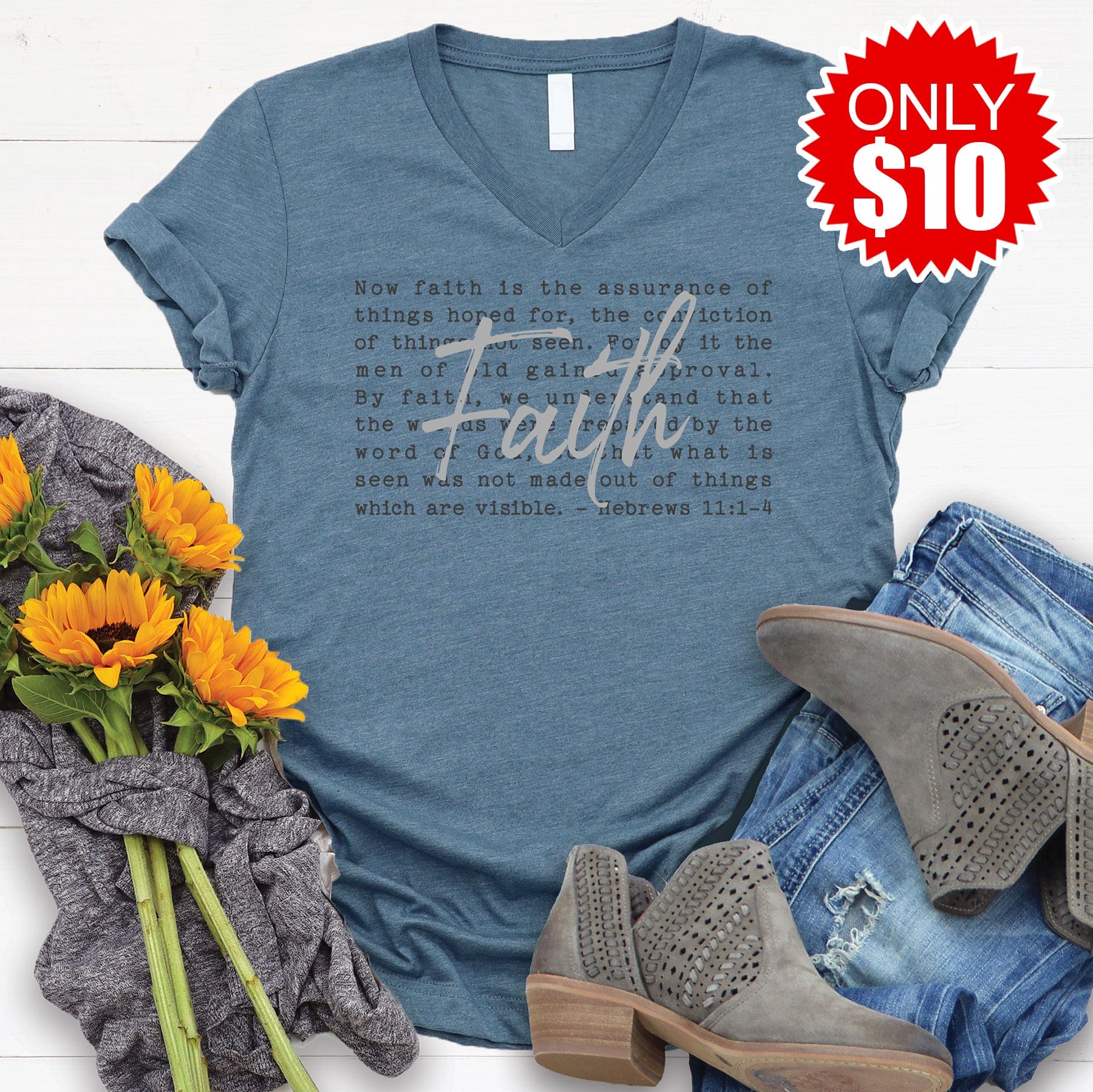 Faith V-Neck - 10 | Love in Faith