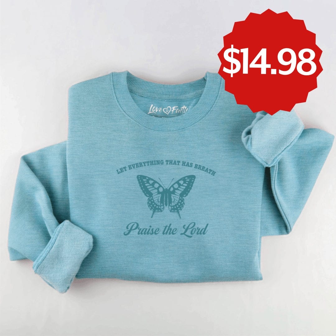 Embroidered Praise the Lord Sweatshirt – Love in Faith