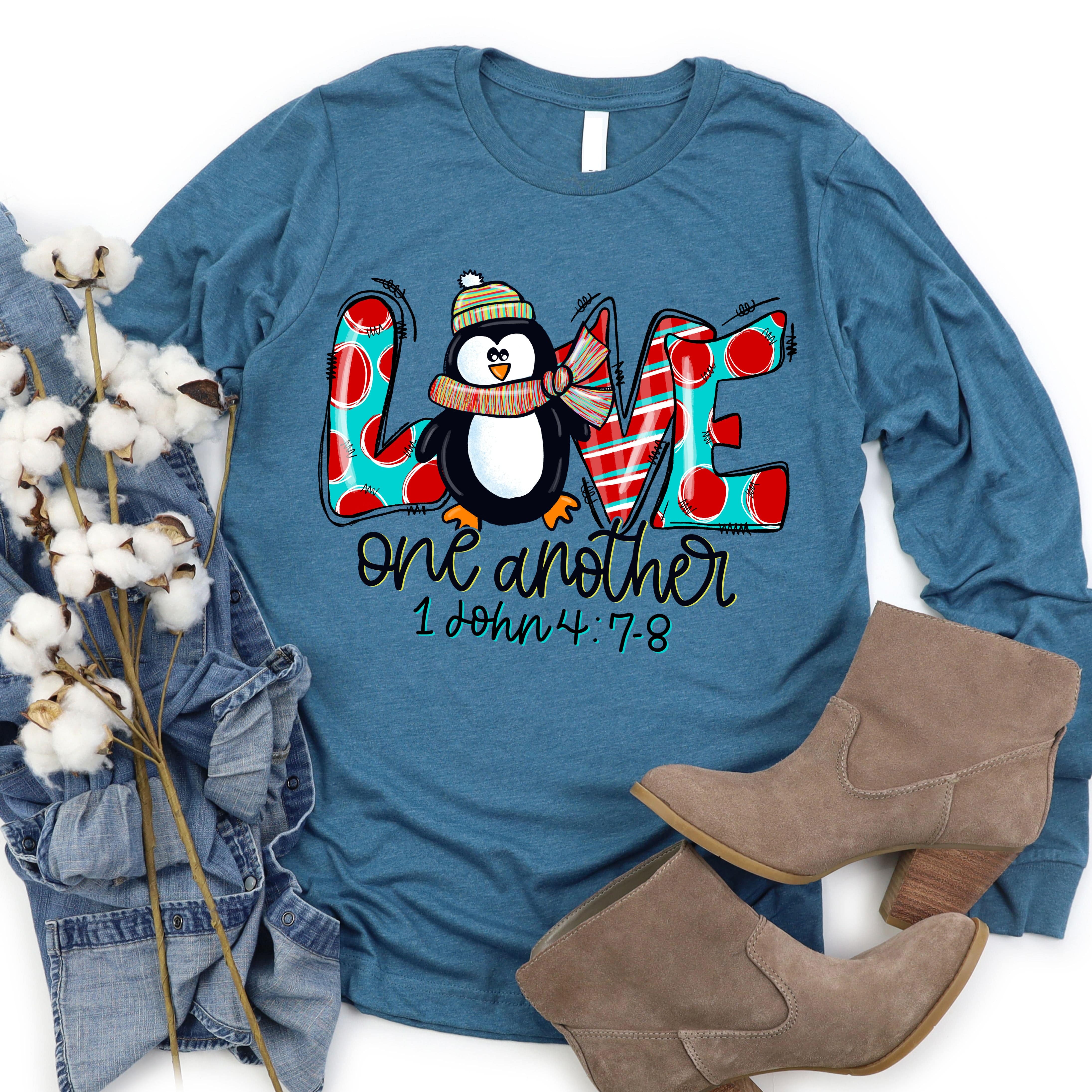 Love One Another Penguin Long Sleeve – Love in Faith