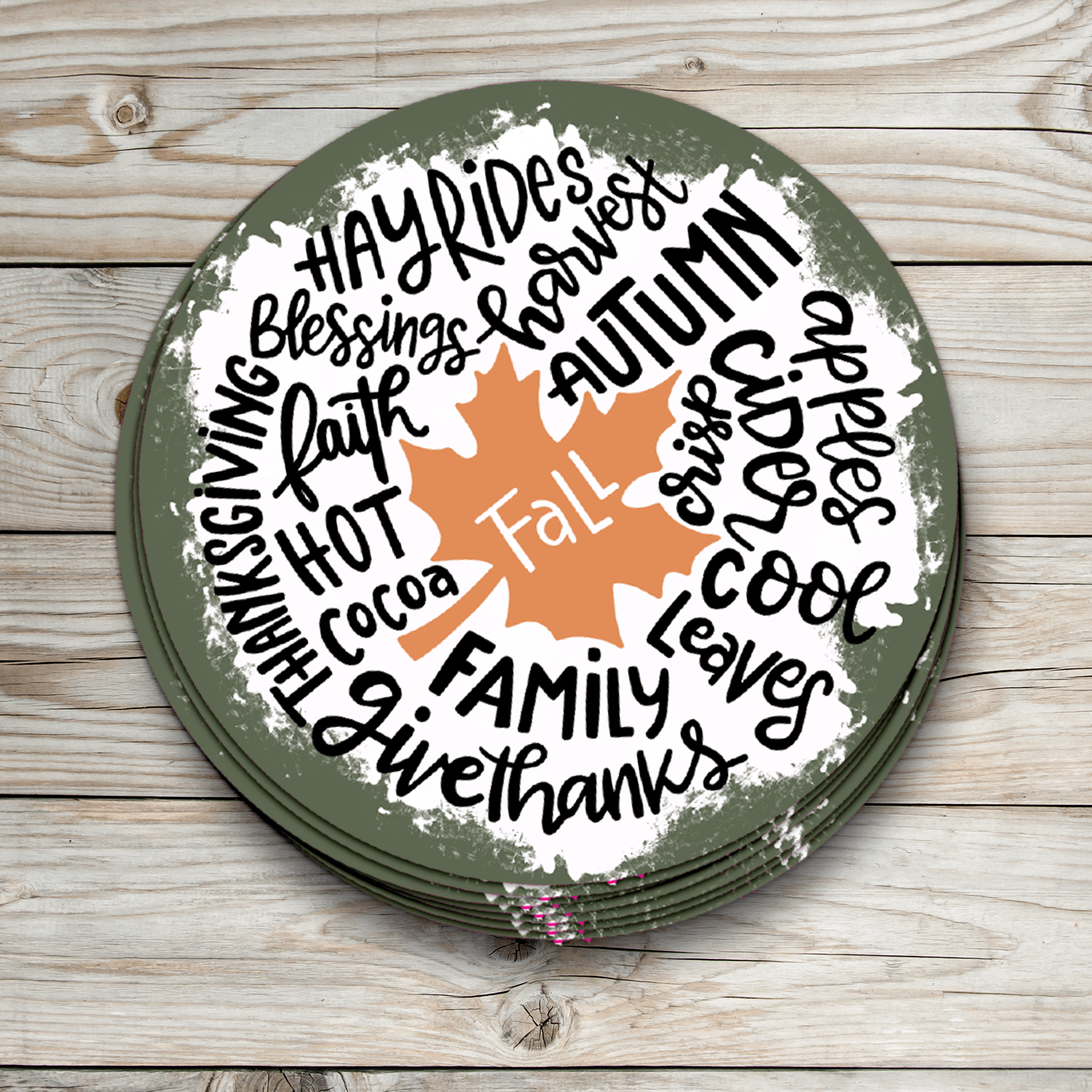 Fall Words Sticker – Love in Faith